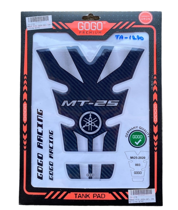 TANKPAD- STİCKER | YAMAHA MT25 2020-2021 TAN PAD SİYAH BEYAZ ...